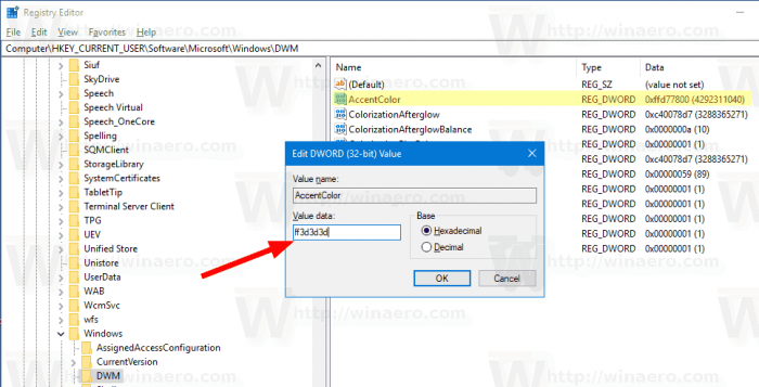 Enable Dark Title Bars with Custom Accent Color in Windows 10