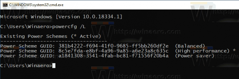 Save Power Plan Settings to Text File in Windows 10
