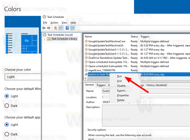 Automatically Switch To Light or Dark Mode in Windows 10