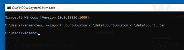 Export and Import WSL Linux Distro in Windows 10