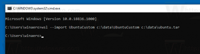 Export and Import WSL Linux Distro in Windows 10