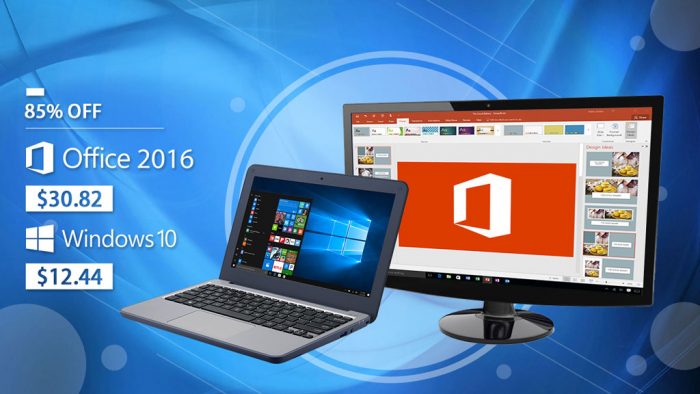 In the spring, an original Windows 10 or Office can come in handy with $12