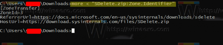 Alternative NTFS Streams in Windows 10