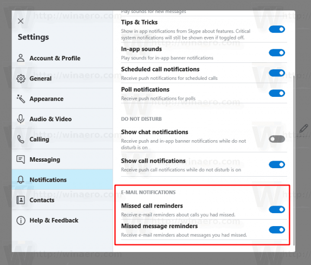Skype Store App Can Send Email Alerts for Missed Calls and Messages
