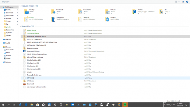 Access Taskbar in Full Screen Mode in Windows 10