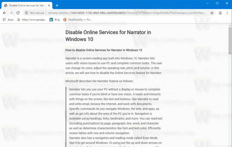 Enable Reader Mode Distill page in Google Chrome