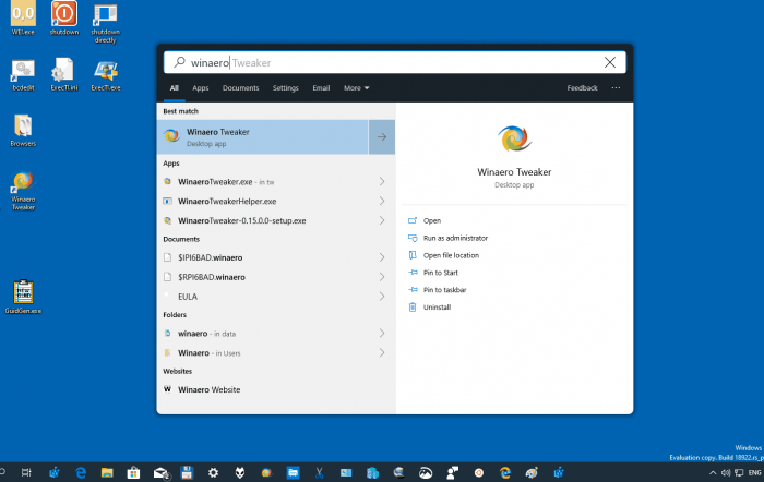 Enable Floating Search with Rounded Corners in Windows 10
