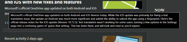 Microsoft Edge Chromium Solves Dark Theme Tooltips Issue