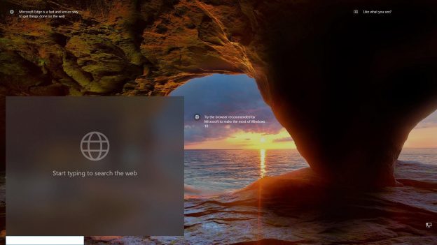 Windows 10 Hidden Feature: Search Box on the Lock Screen