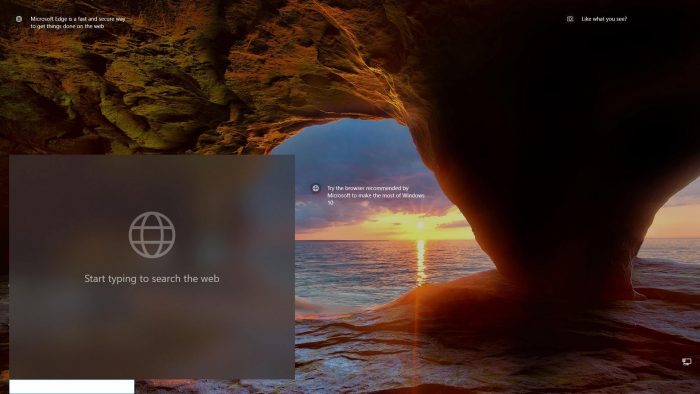 Windows 10 Hidden Feature: Search Box on the Lock Screen