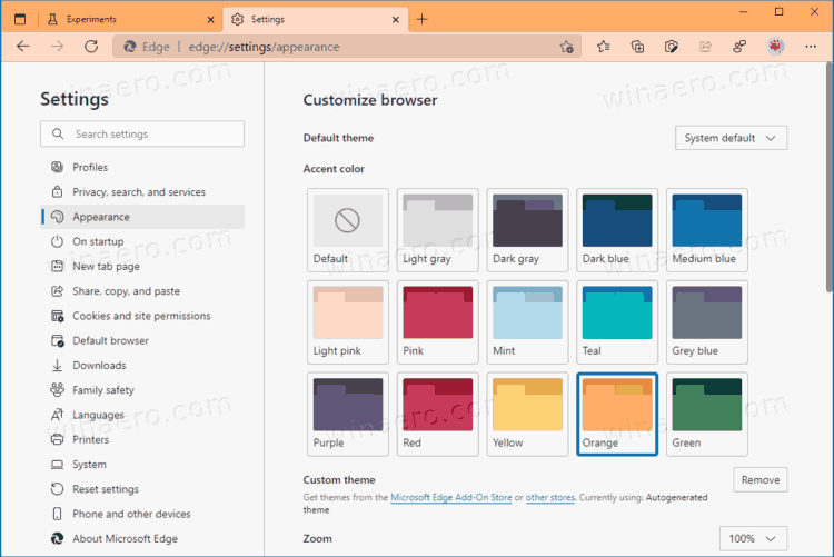 How To Change The Accent Color In Microsoft Edge Images