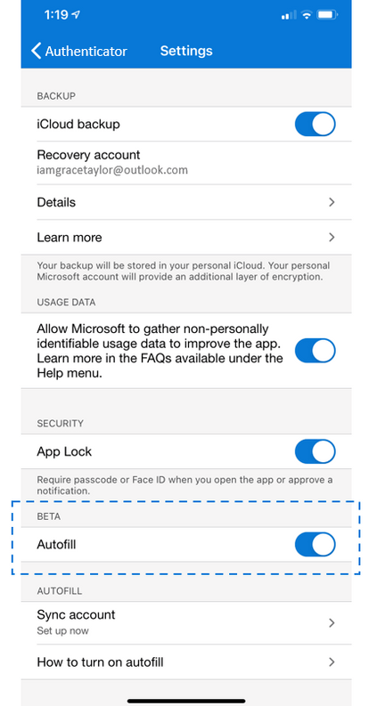How To Enable Autofill In Microsoft Authenticator