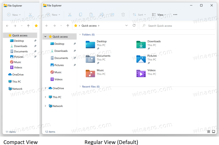 Windows 11 Enable Compact View In File Explorer