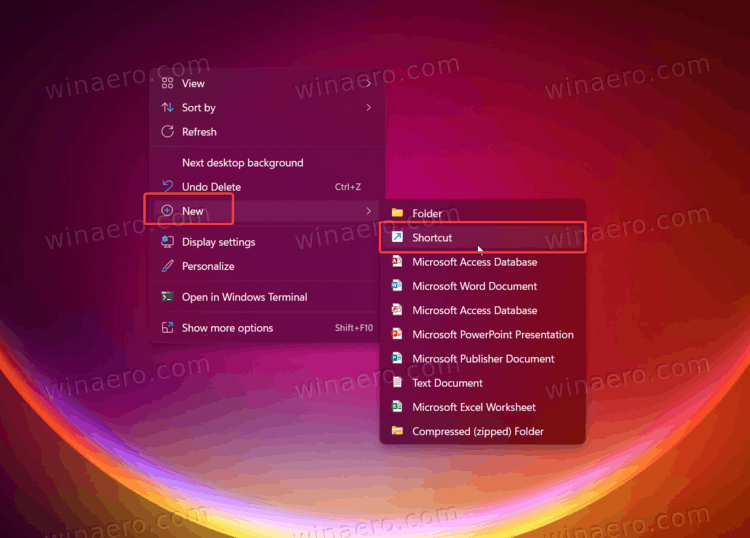 Add Show Desktop Shortcut To Taskbar In Windows 11