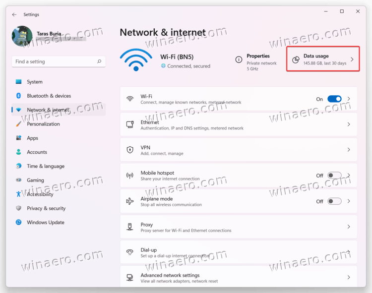 How To Set Data Limit For Wi Fi And Ethernet In Windows 11