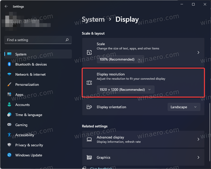 How To Change Screen Resolution In Windows 11